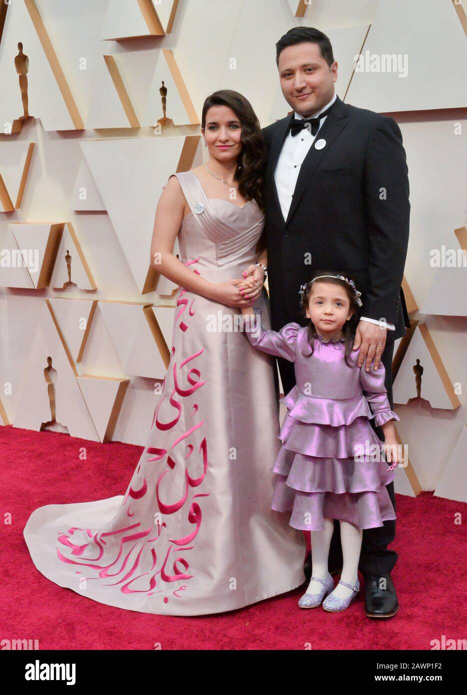 Los Angeles, United States. 09th Feb, 2020. (L-R) Waad Al-Kateab, Hamza ...