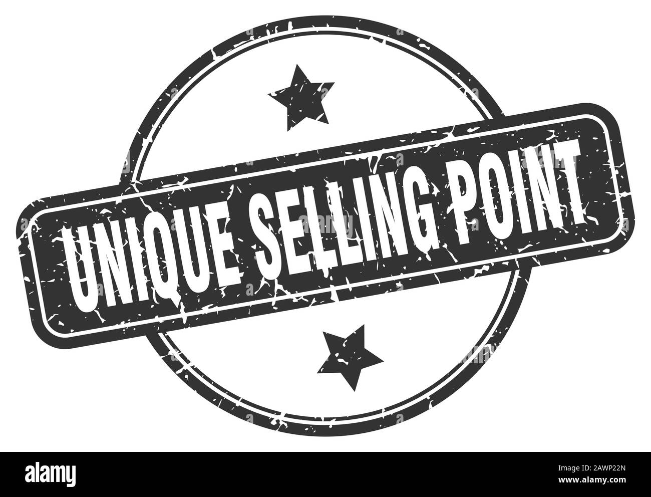 unique selling point stamp. unique selling point round vintage grunge ...