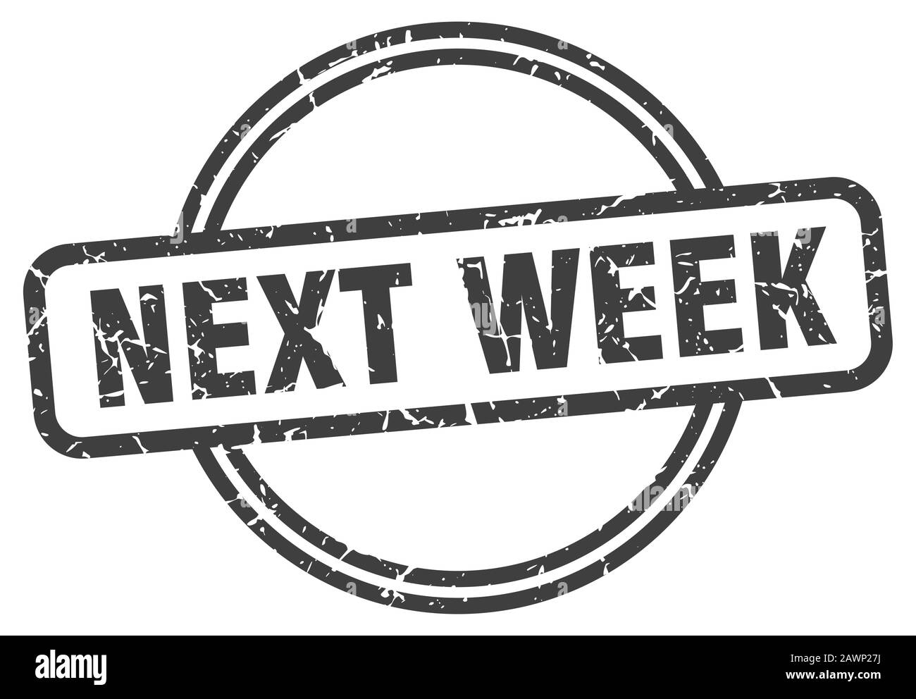 Next week stamp Stock Vector Images - Alamy