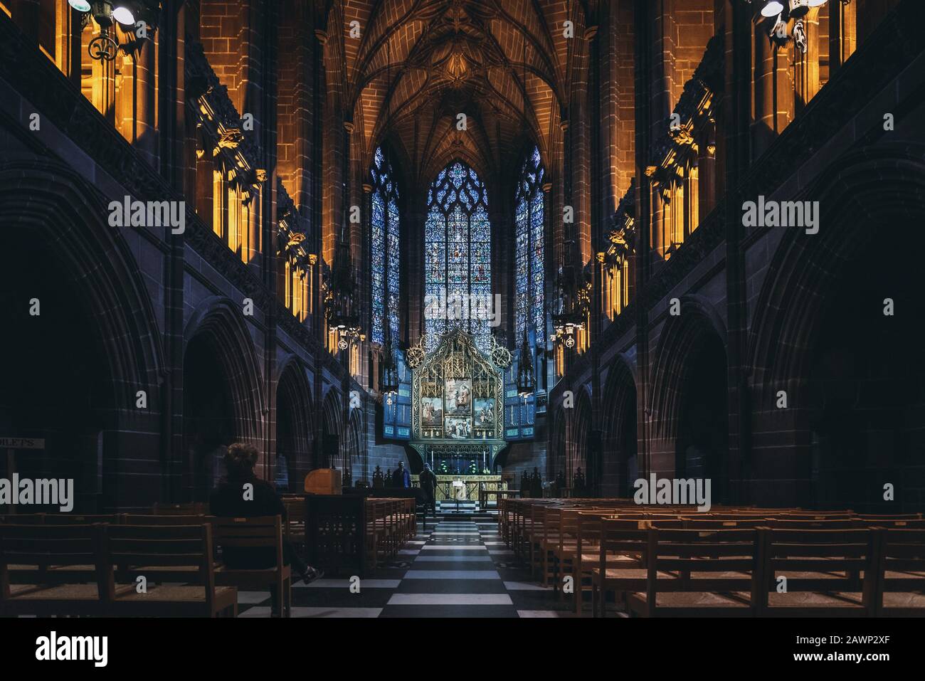 LIVERPOOL, ENGLAND, DECEMBER 27, 2018: The Lady Chapel in Liverpool ...