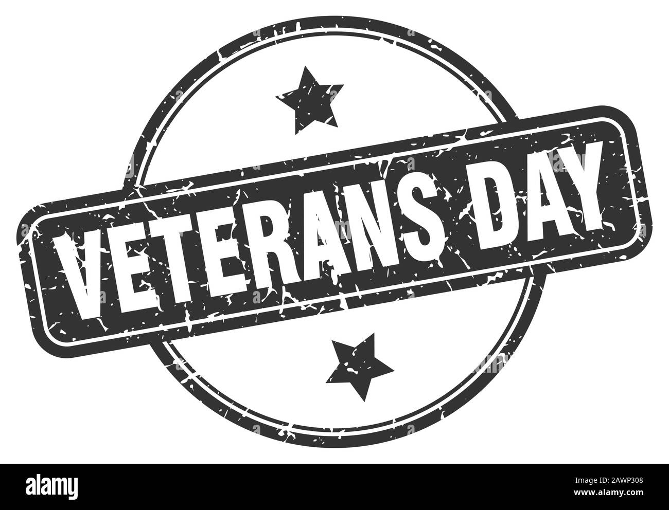 veterans day stamp. veterans day round vintage grunge sign. veterans ...