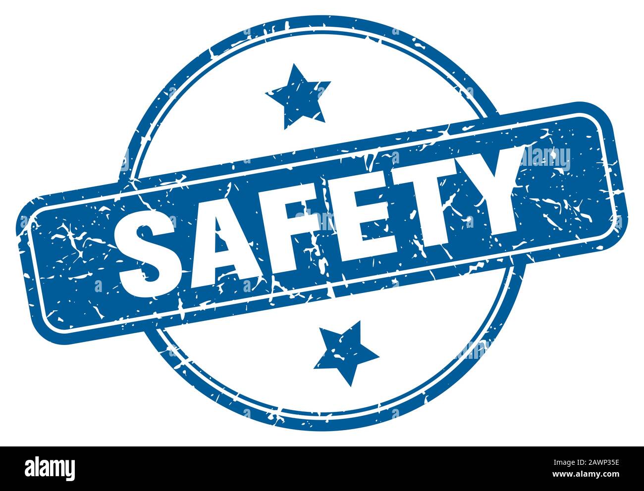 safety stamp. safety round vintage grunge sign. safety Stock Vector ...