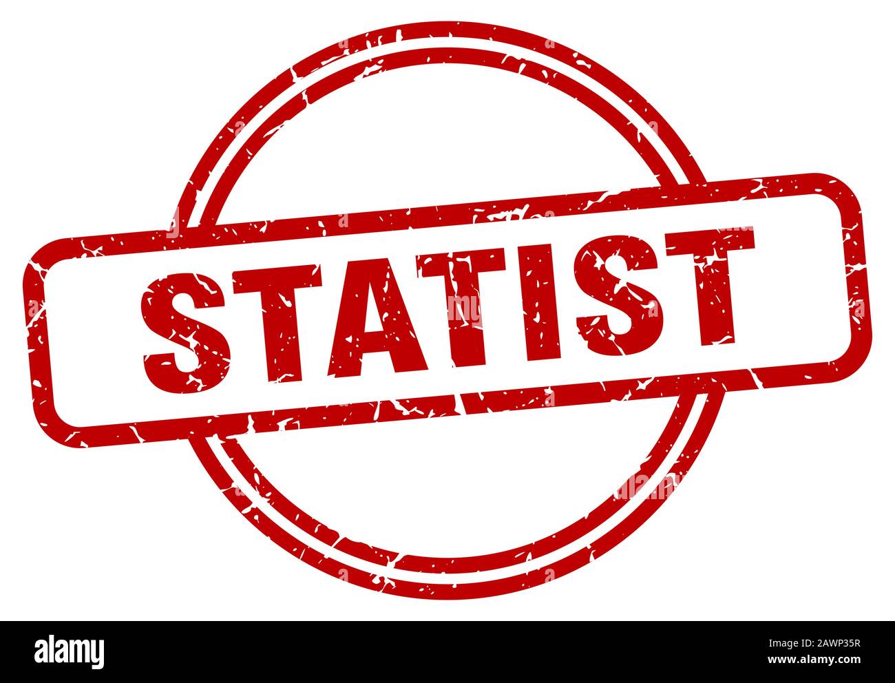 statist stamp. statist round vintage grunge sign. statist Stock Vector ...