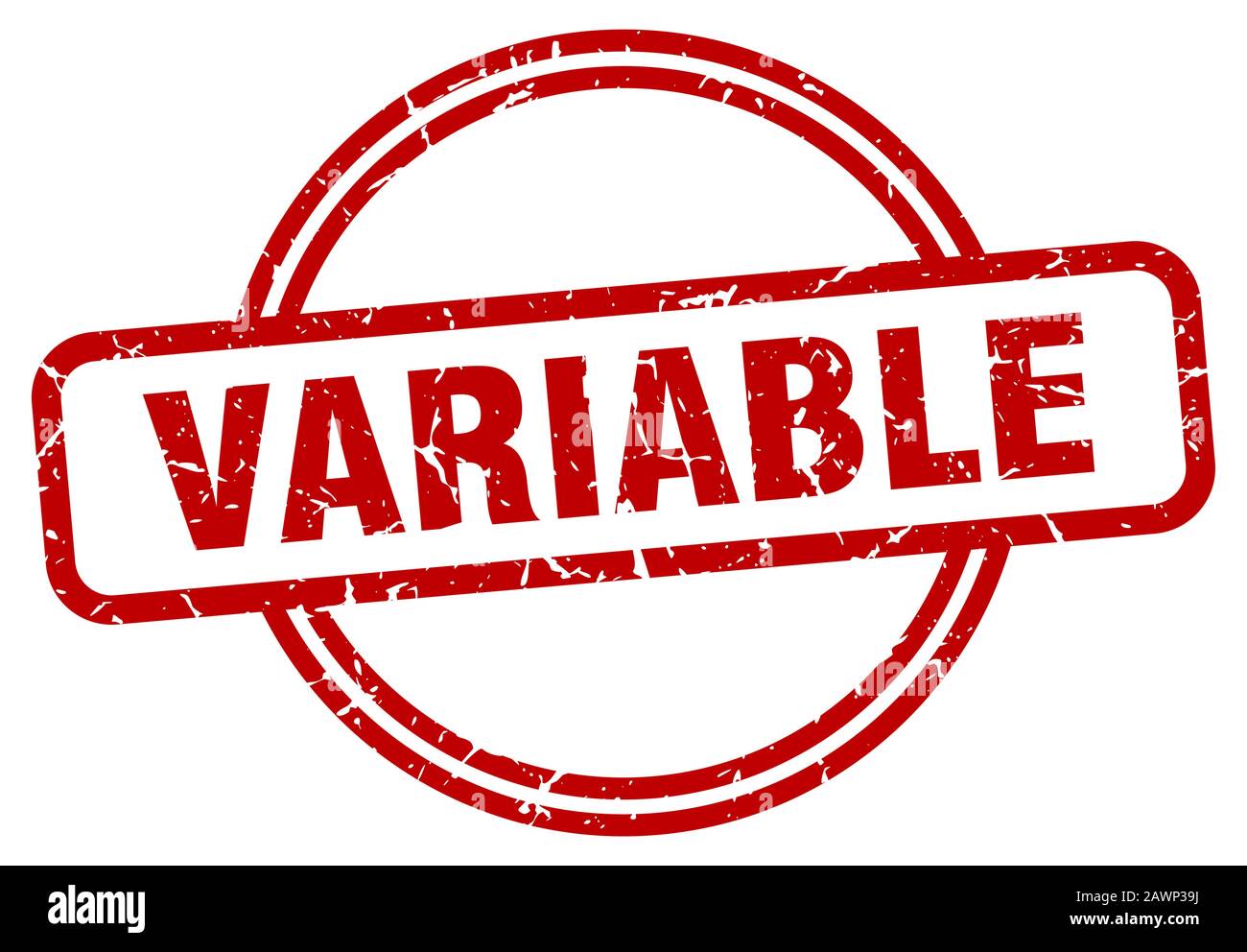 variable stamp. variable round vintage grunge sign. variable Stock ...