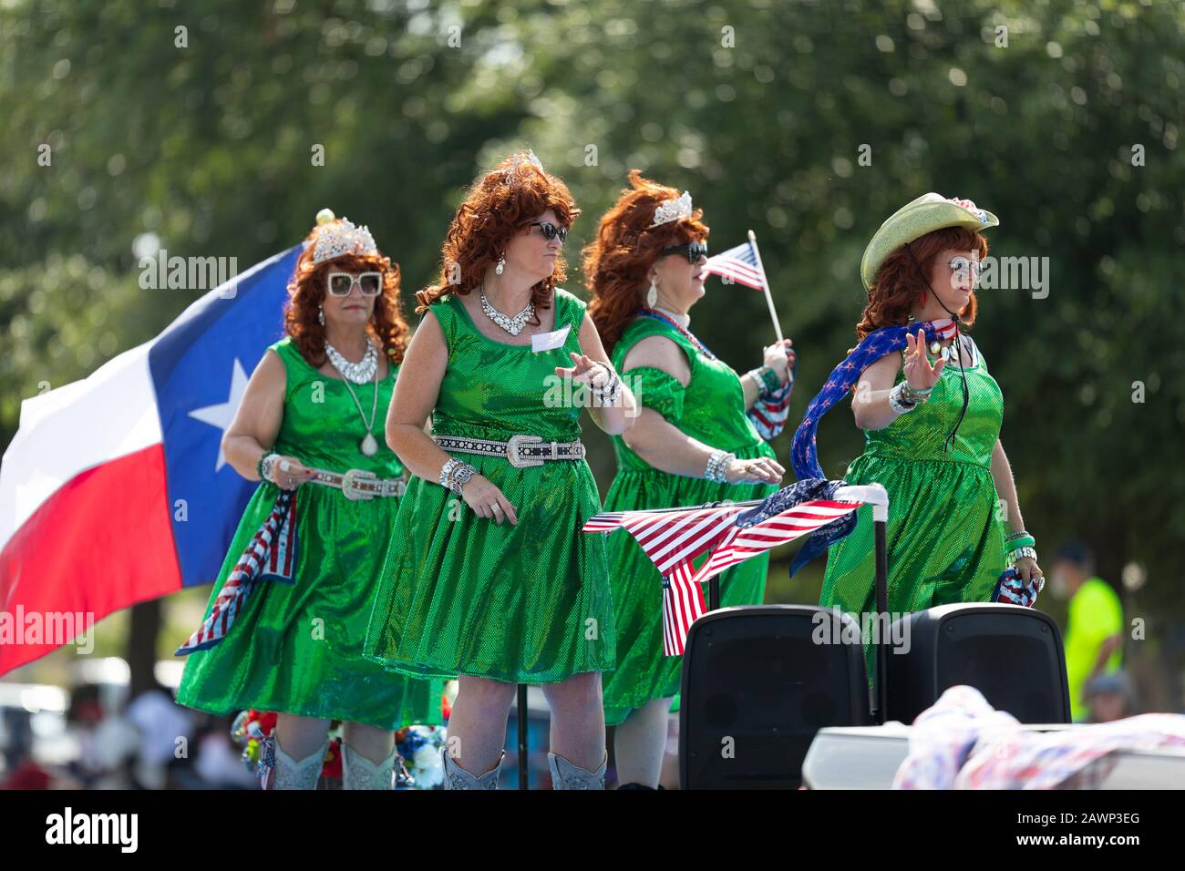 Arlington, Texas, USA - July 4, 2019: Arlington 4th of July Parade, The ...