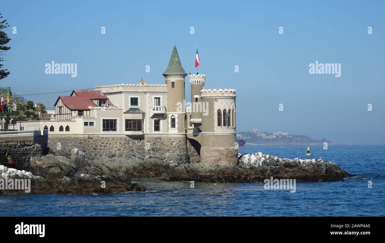 old medieval castle in Chile Stock Photo - Alamy