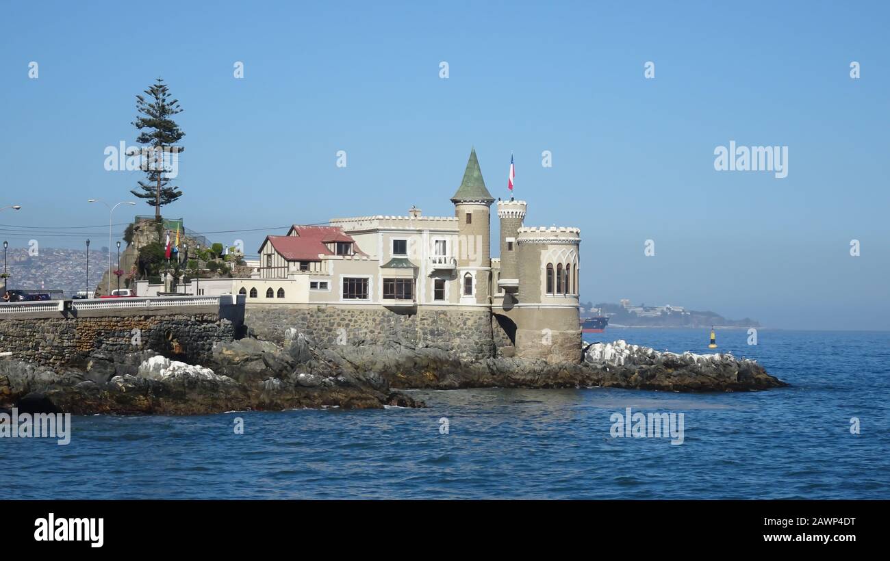 old medieval castle in Chile Stock Photo - Alamy