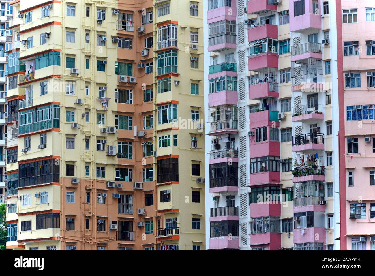 Apartment blocks, Hong Kong, China Stock Photo - Alamy
