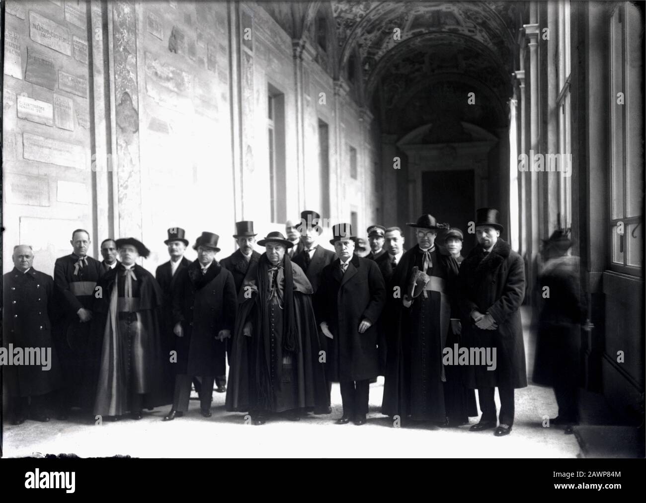 Mussolini at the vatican hi-res stock photography and images - Alamy