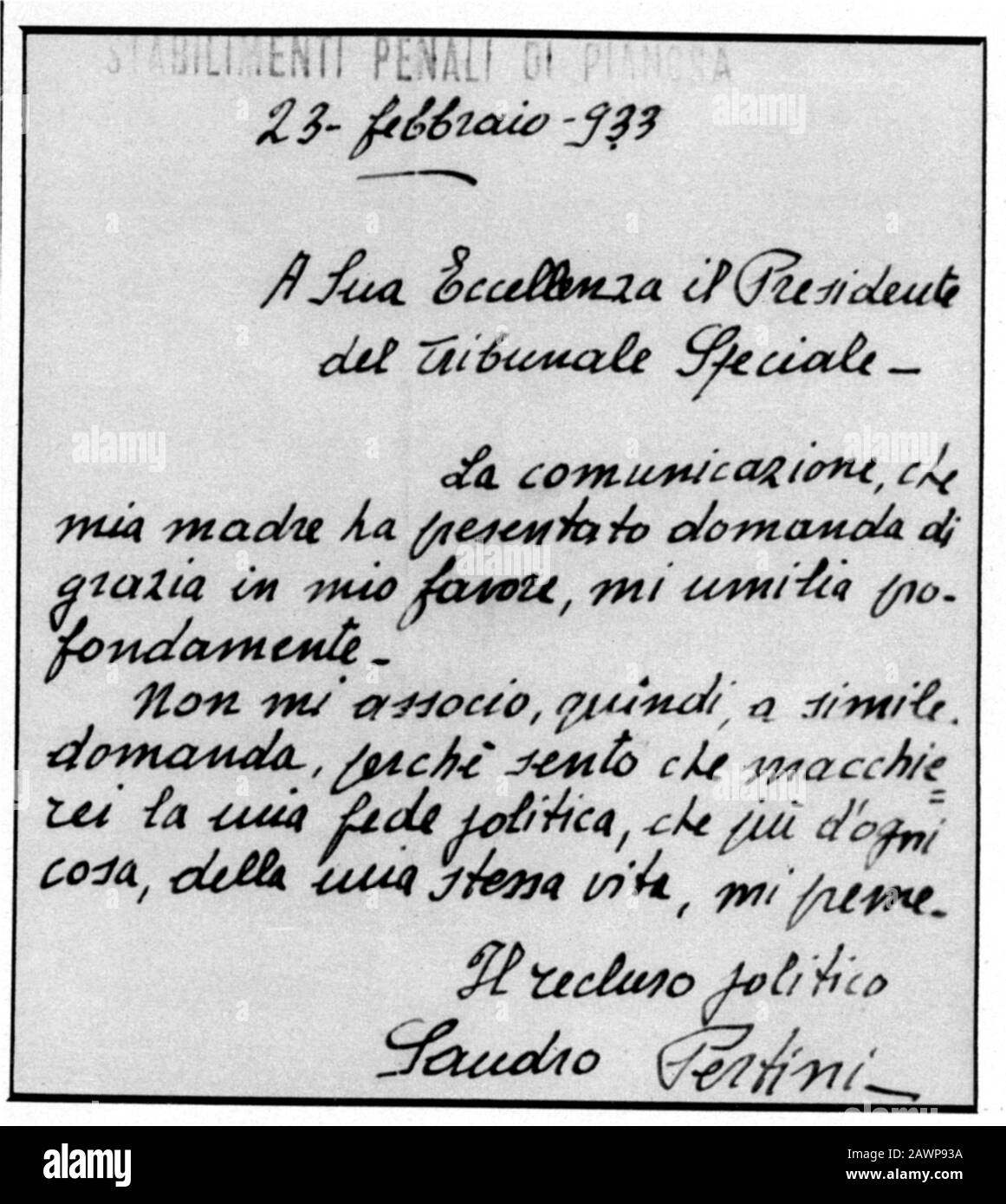 Sandro pertini Black and White Stock Photos & Images - Alamy