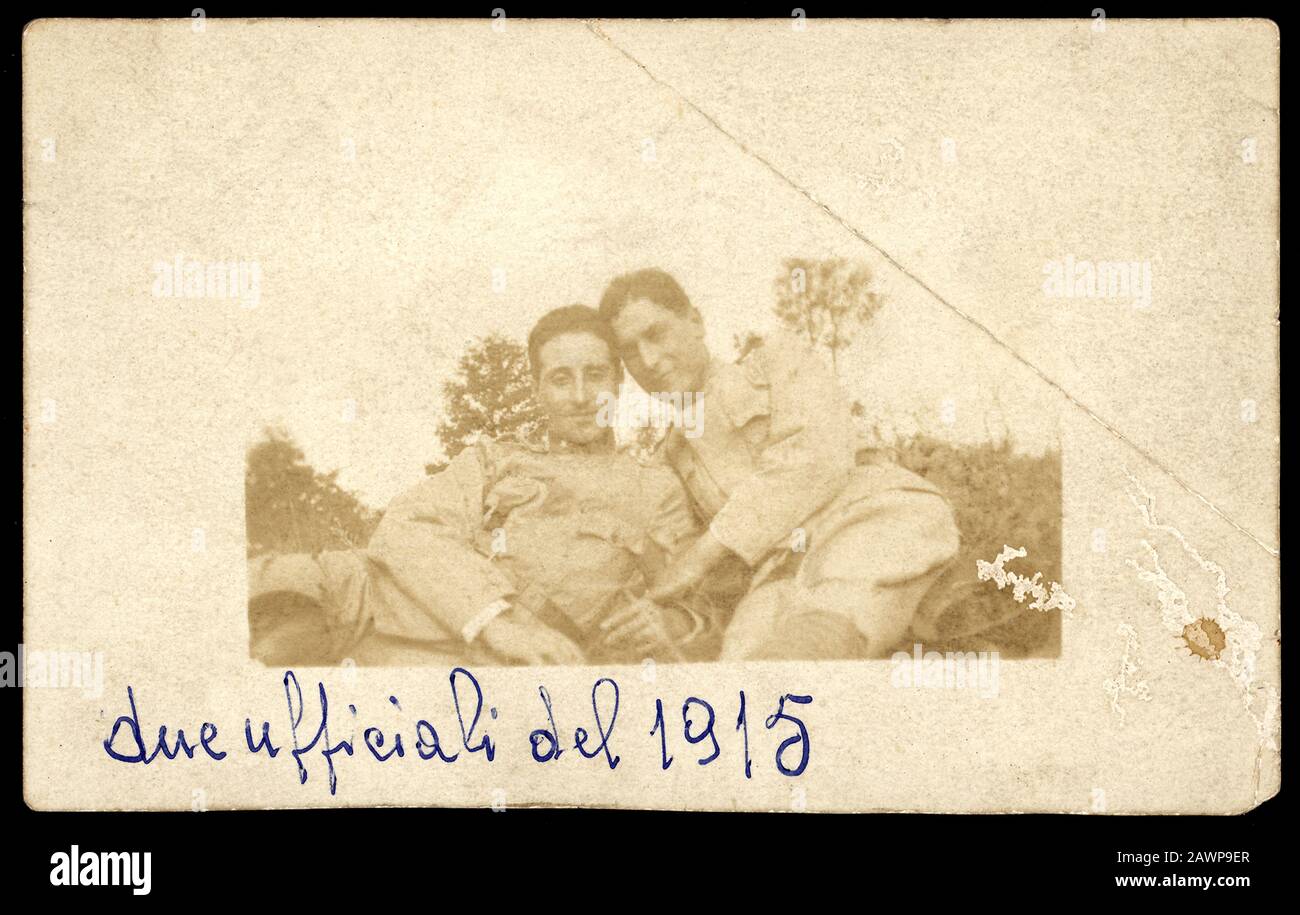 1915 , ITALY : Two italian official at front - WORLD WAR I - WWI ...