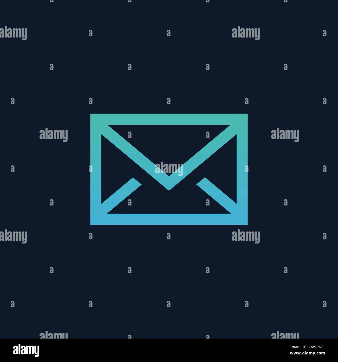 envelope icon, messages or email button. Stock Vector illustration ...