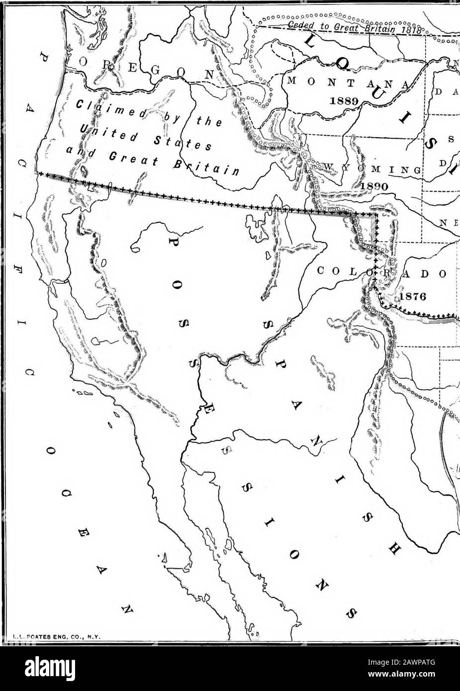 Louisiana Purchase Map Black And White