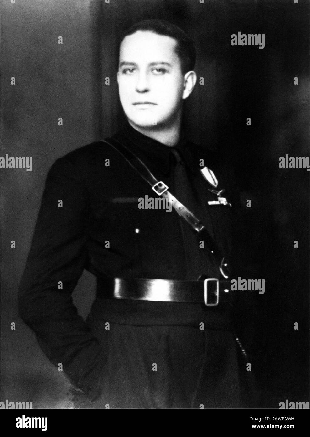 Benito mussolini and count galeazzo ciano Black and White Stock Photos ...