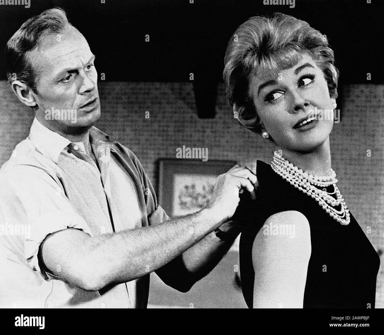 Portrait with richard widmark for movie Black and White Stock Photos ...