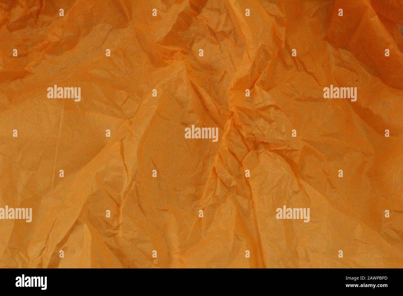 Orange Crinkled Tissue Paper Texture Abstract Stock Photo - Alamy