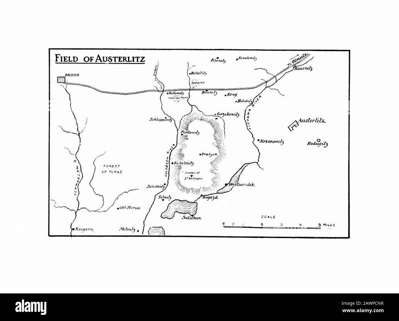 Mapa De La Batalla De Austerlitz