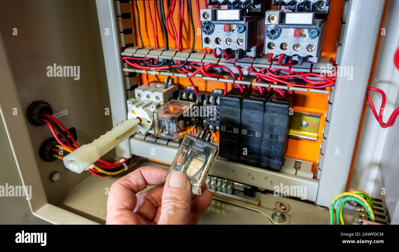 Electrical relay switch hi-res stock photography and images - Alamy