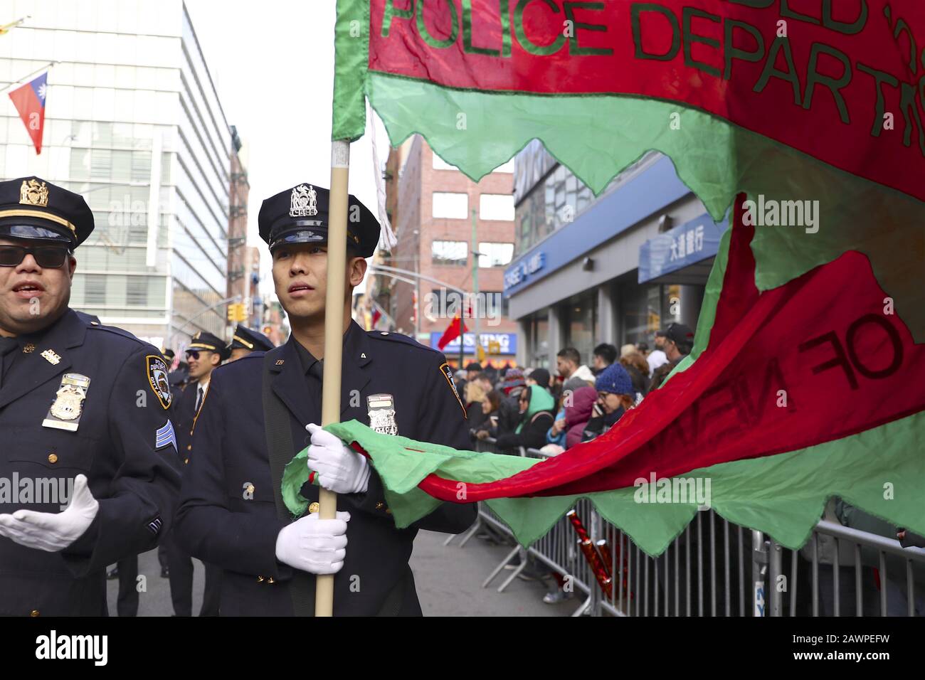 New York, New York, USA. 9th Feb, 2020. Officers from the New York City ...