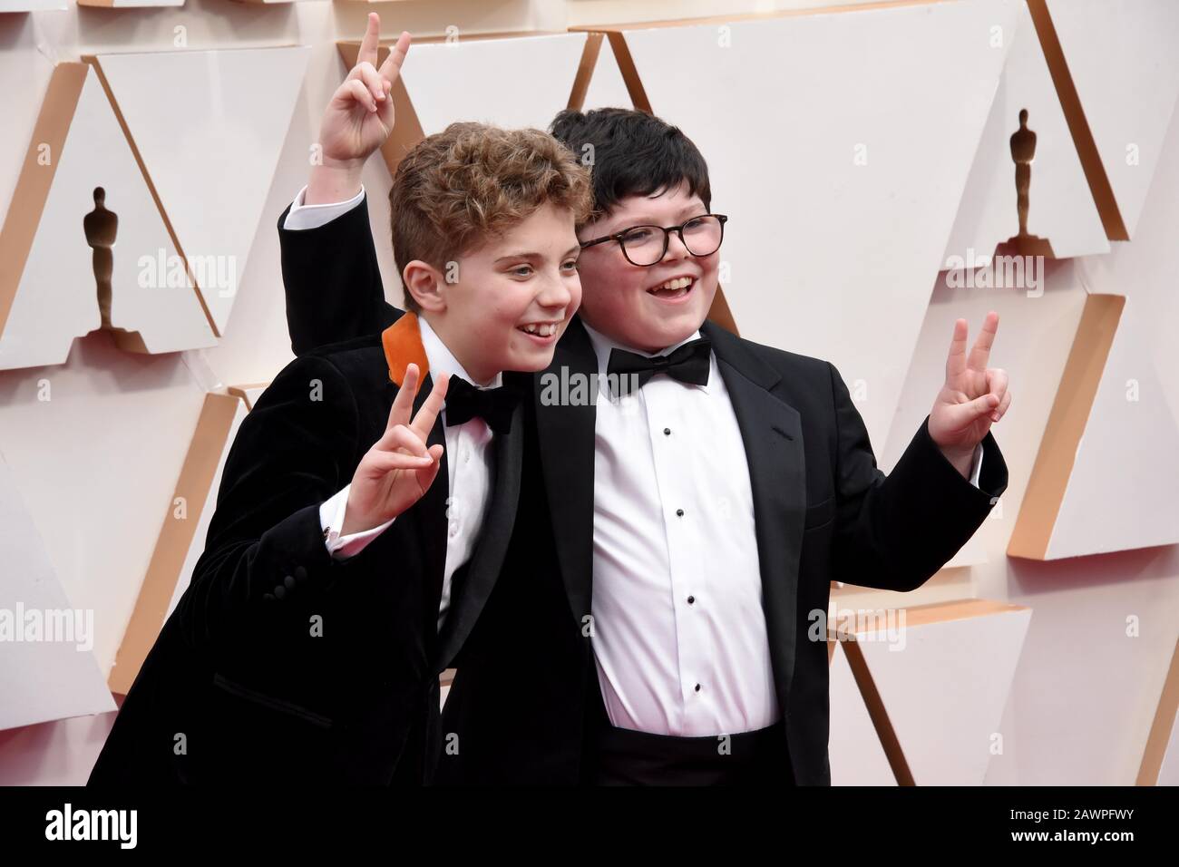 Roman Griffin Davis and Archie Yates walking on the red carpet at the ...
