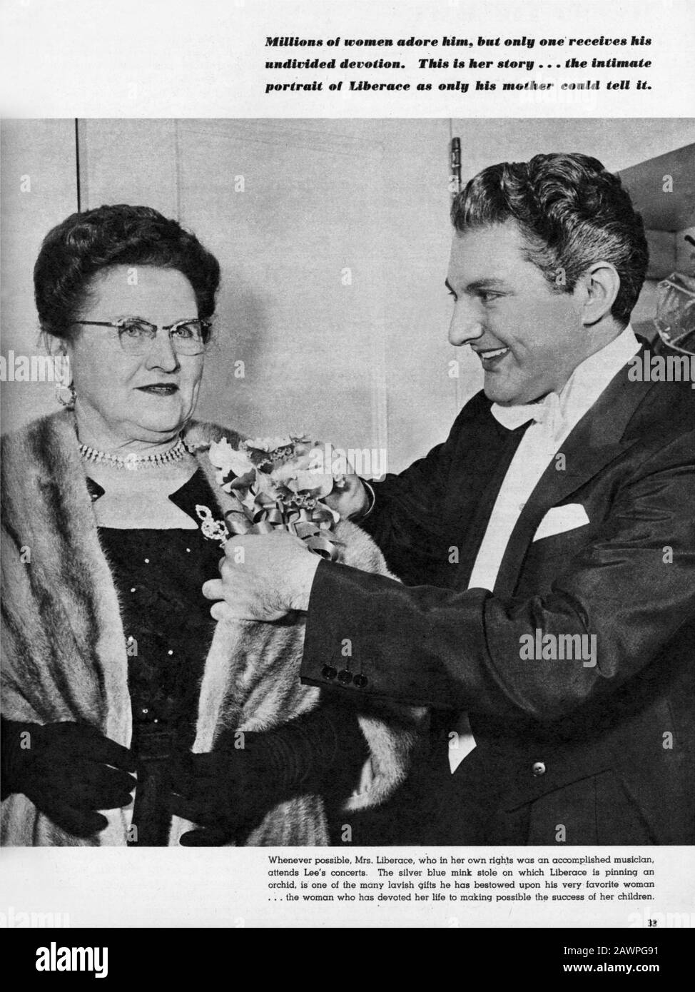 Liberace and mother hi-res stock photography and images - Alamy