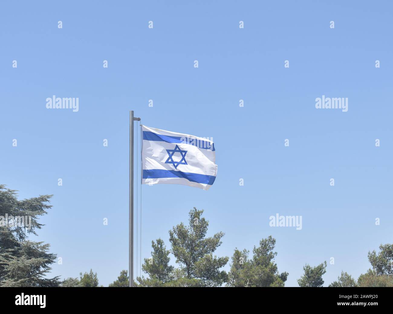 Israeli flag waving hi-res stock photography and images - Alamy