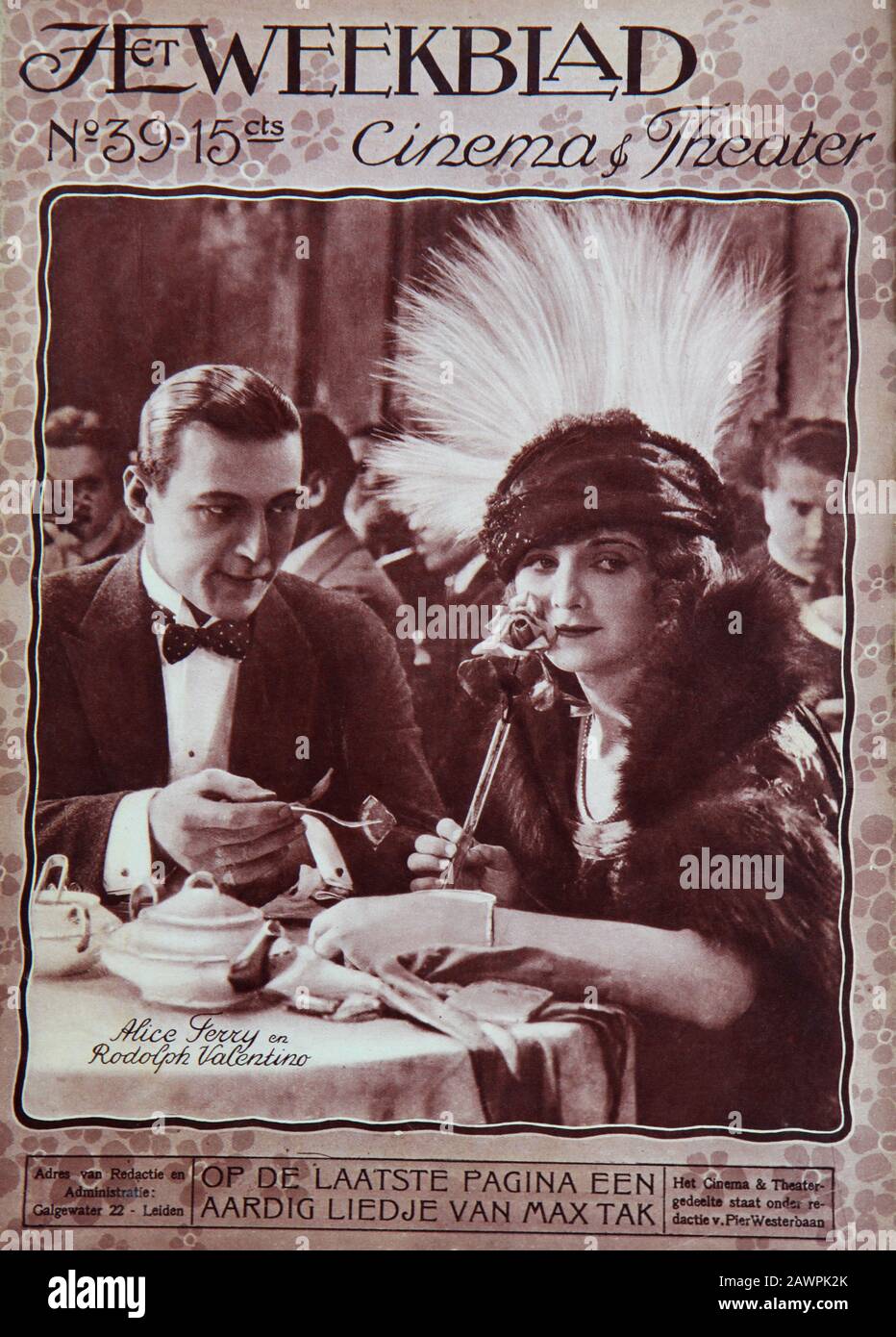 1924 , NEDERLAND : The italian silent movie actor RUDOLPH VALENTINO ...