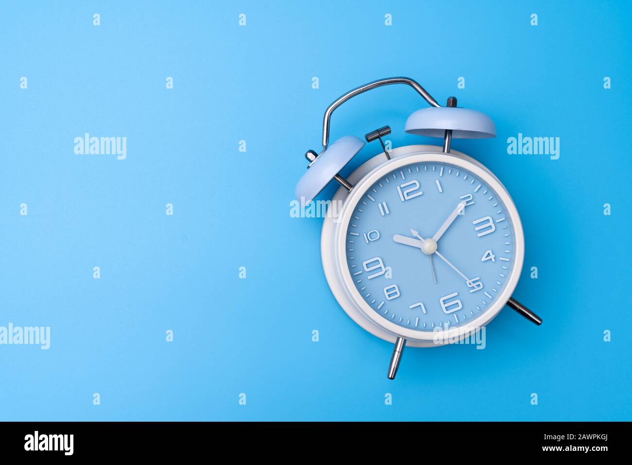 Vintage blue alarm clock hi-res stock photography and images - Alamy