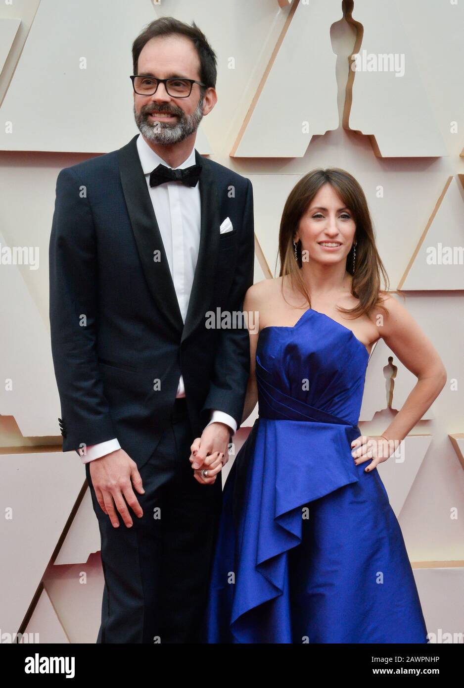 Los Angeles, United States. 09th Feb, 2020. Andrew Buckland and guest ...