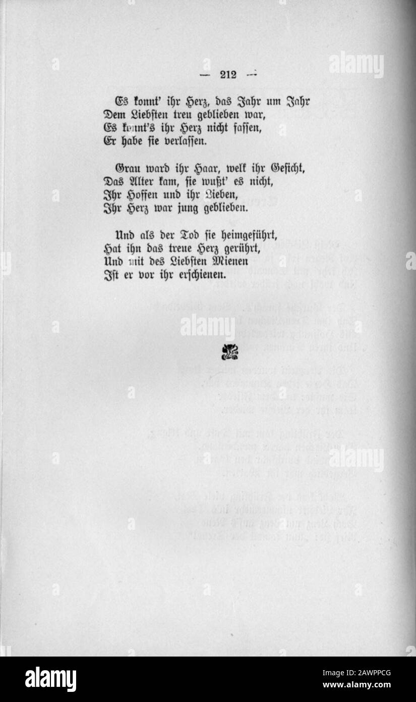 Fontane Gedichte 212 Stock Photo - Alamy