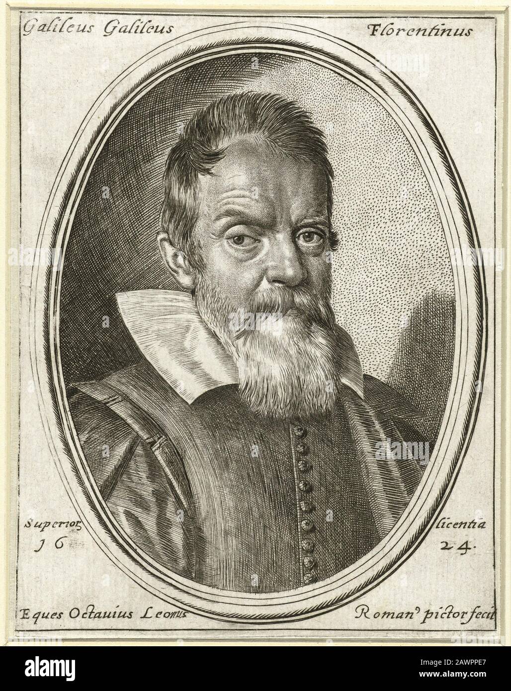 1624 , ITALY : GALILEO GALILEI ( Pisa 1564 - Arcetri 1642 ), portayed ...