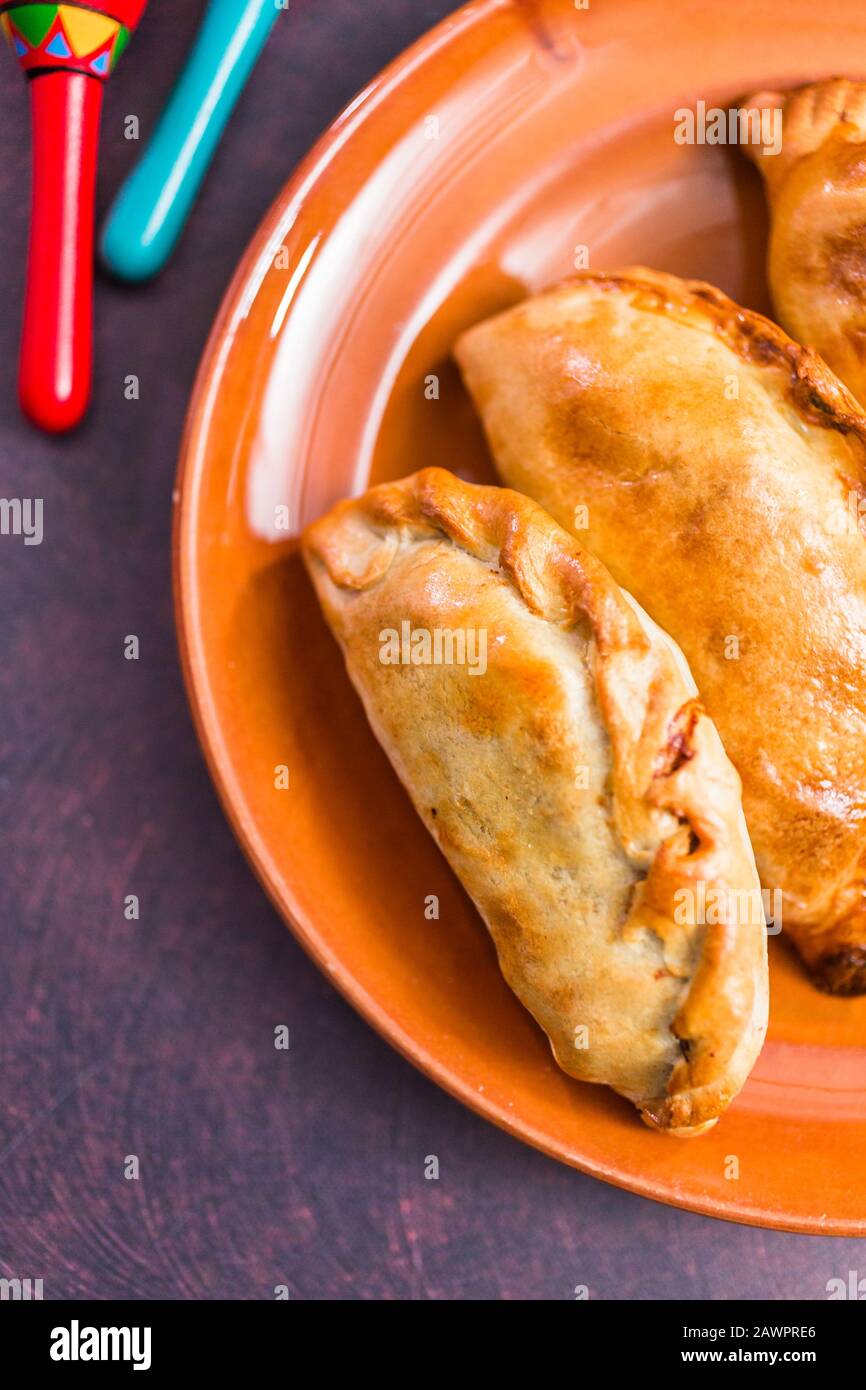 Homemade large empanadas with different staffings Stock Photo - Alamy