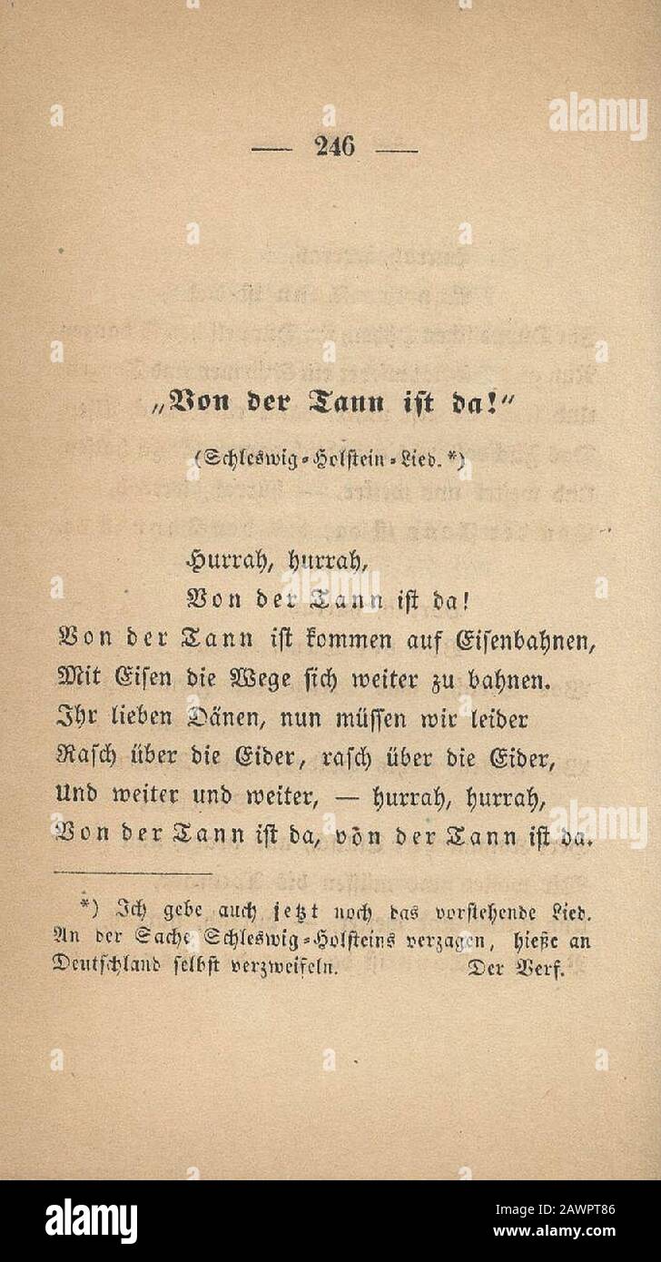 Fontane Gedichte 1851 246 Stock Photo - Alamy