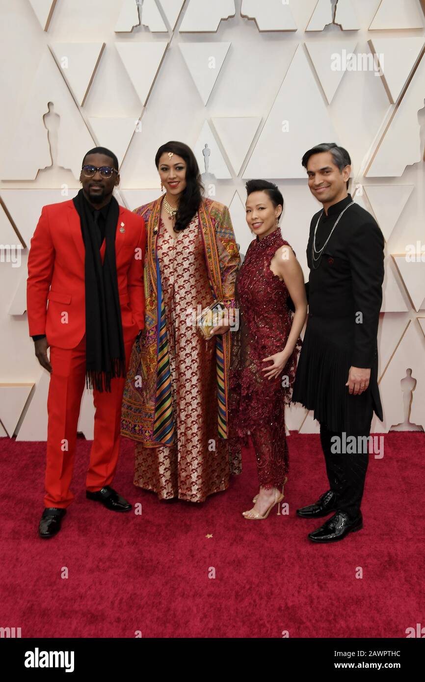 Sami Khan, Smriti Mundhra, Poh Si-Teng and Bruce Franks Jr. walking on the red carpet at the ...