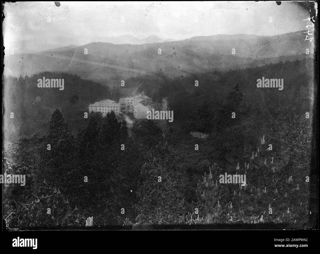 Font-Romeu-Odeillo-Via enmig del bosc Stock Photo - Alamy