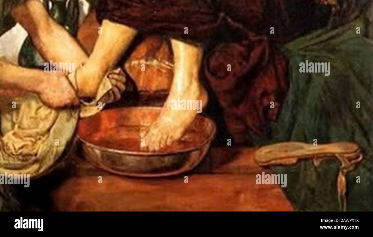 Footwashing hi-res stock photography and images - Alamy