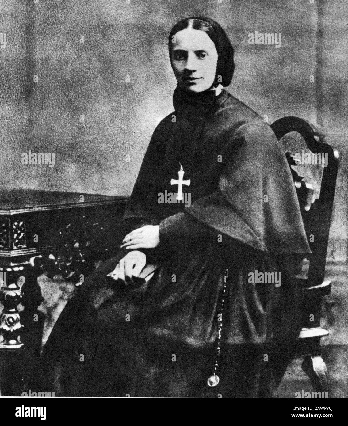 Saint frances xavier cabrini Black and White Stock Photos & Images - Alamy