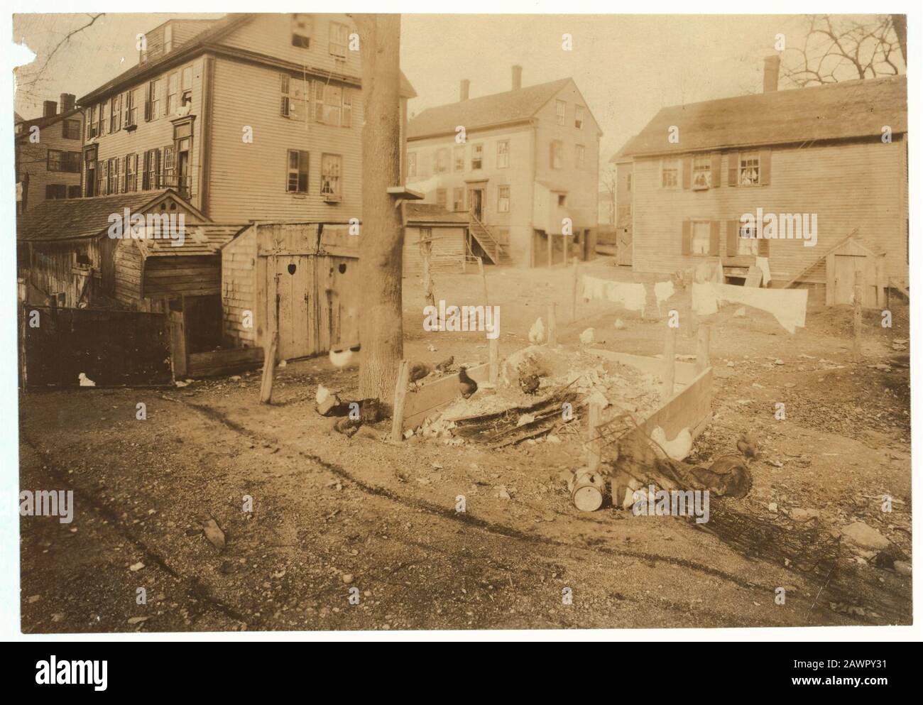 Back alley view Cut Out Stock Images & Pictures - Alamy