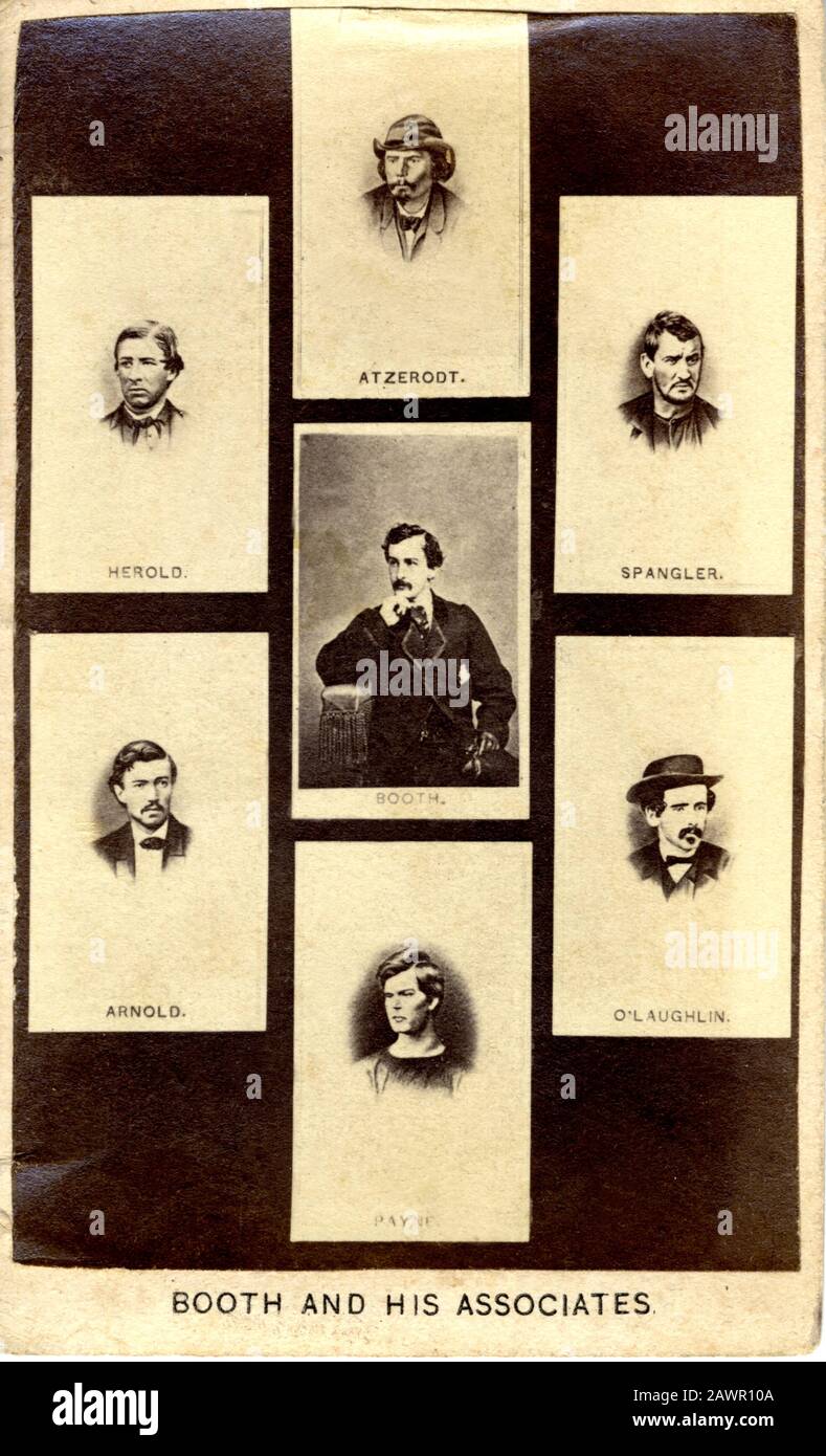 John Wilkes Booth And His Associates The Lincoln Conspirators Ford's
