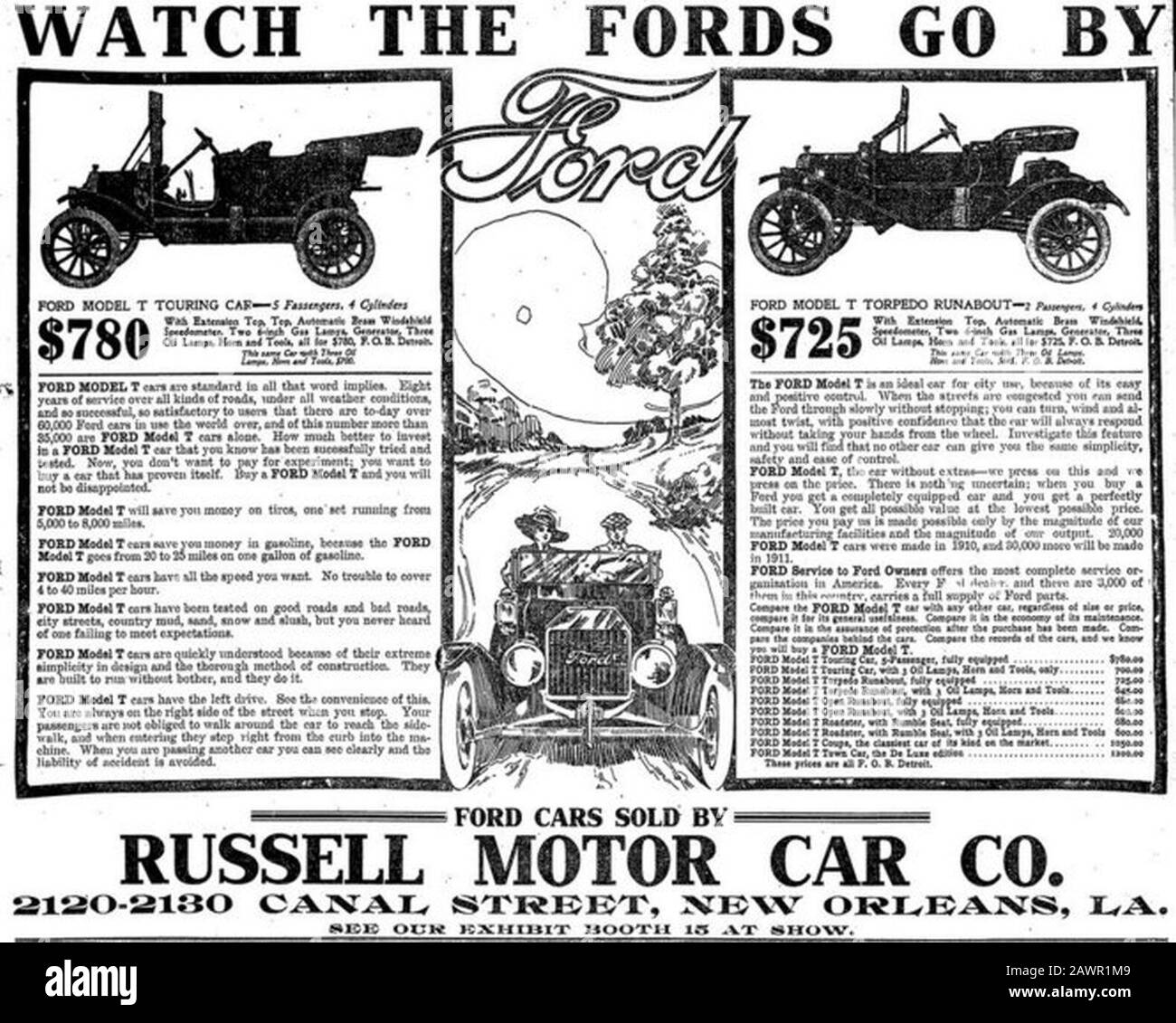 Russell motor car Black and White Stock Photos & Images - Alamy