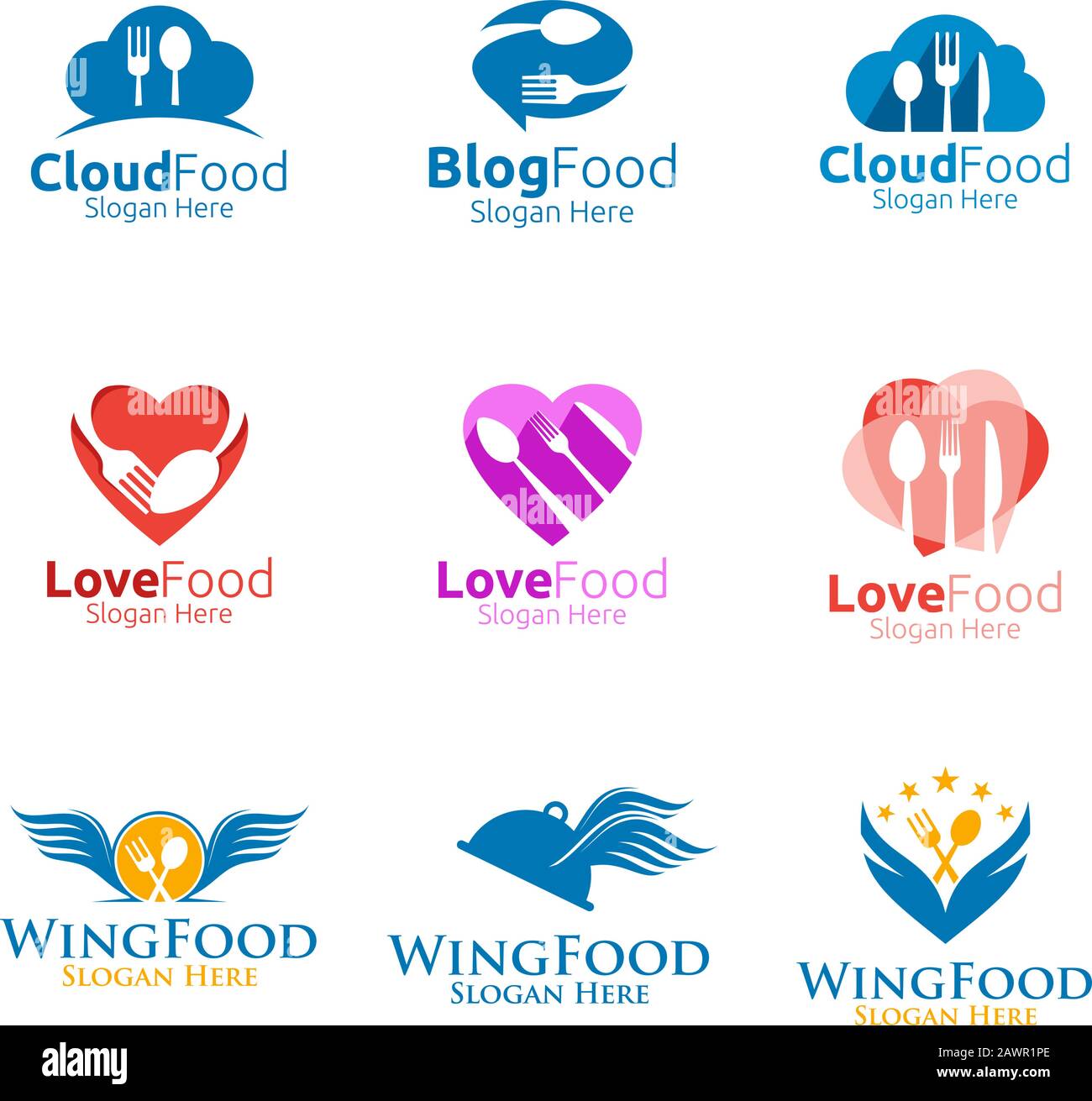 Food Logo Stock Vector Images - Alamy