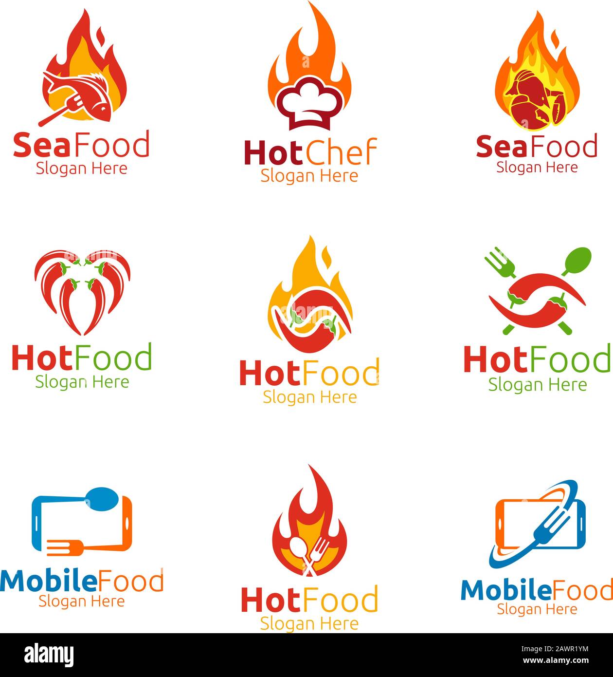 Food Logo High Resolution Stock Photography and Images - Alamy