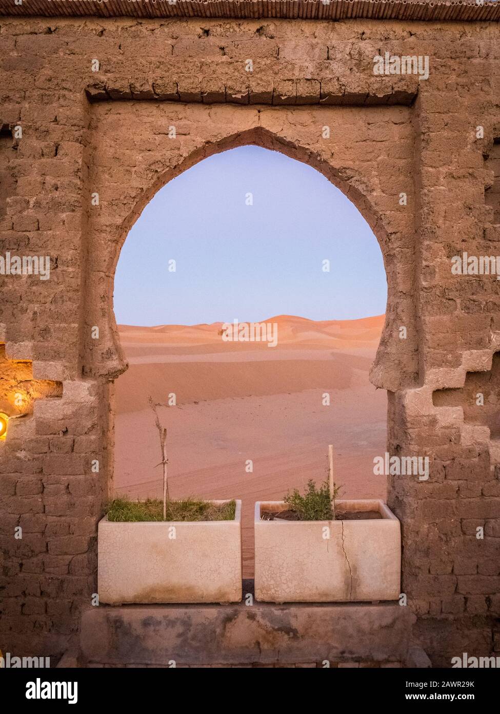 Window to the desert Stock Photo - Alamy
