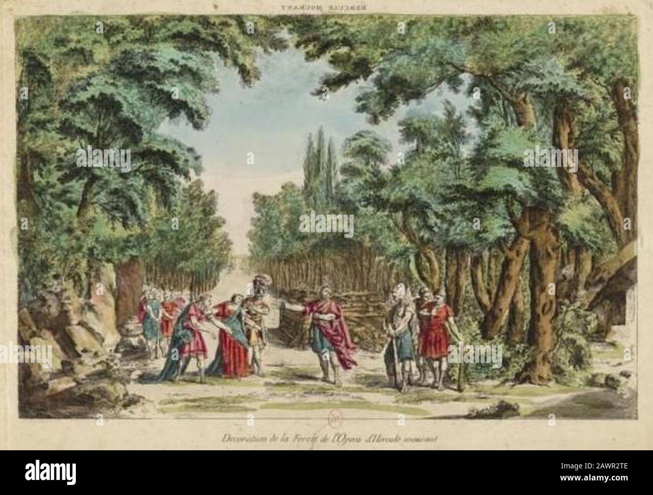 Forest scene from the opera Hercule mourant Stock Photo - Alamy