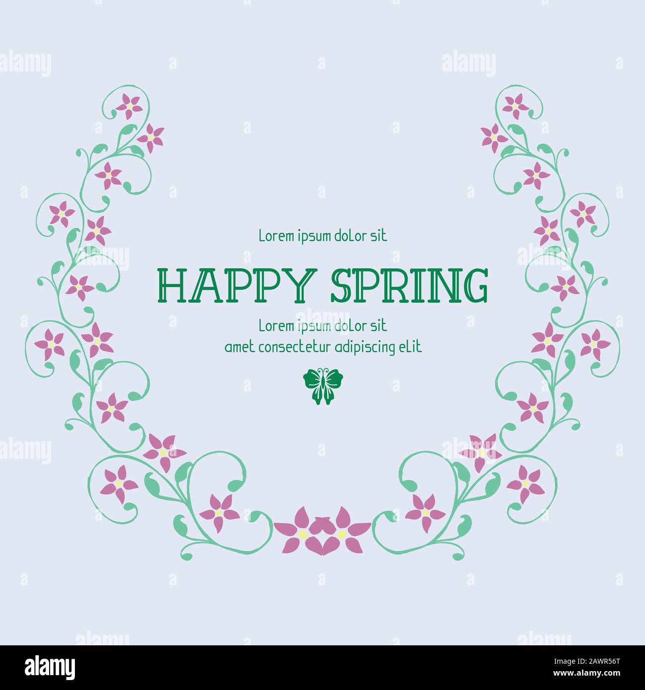 Wallpaper for happy spring greeting card design, with beautiful concept ...