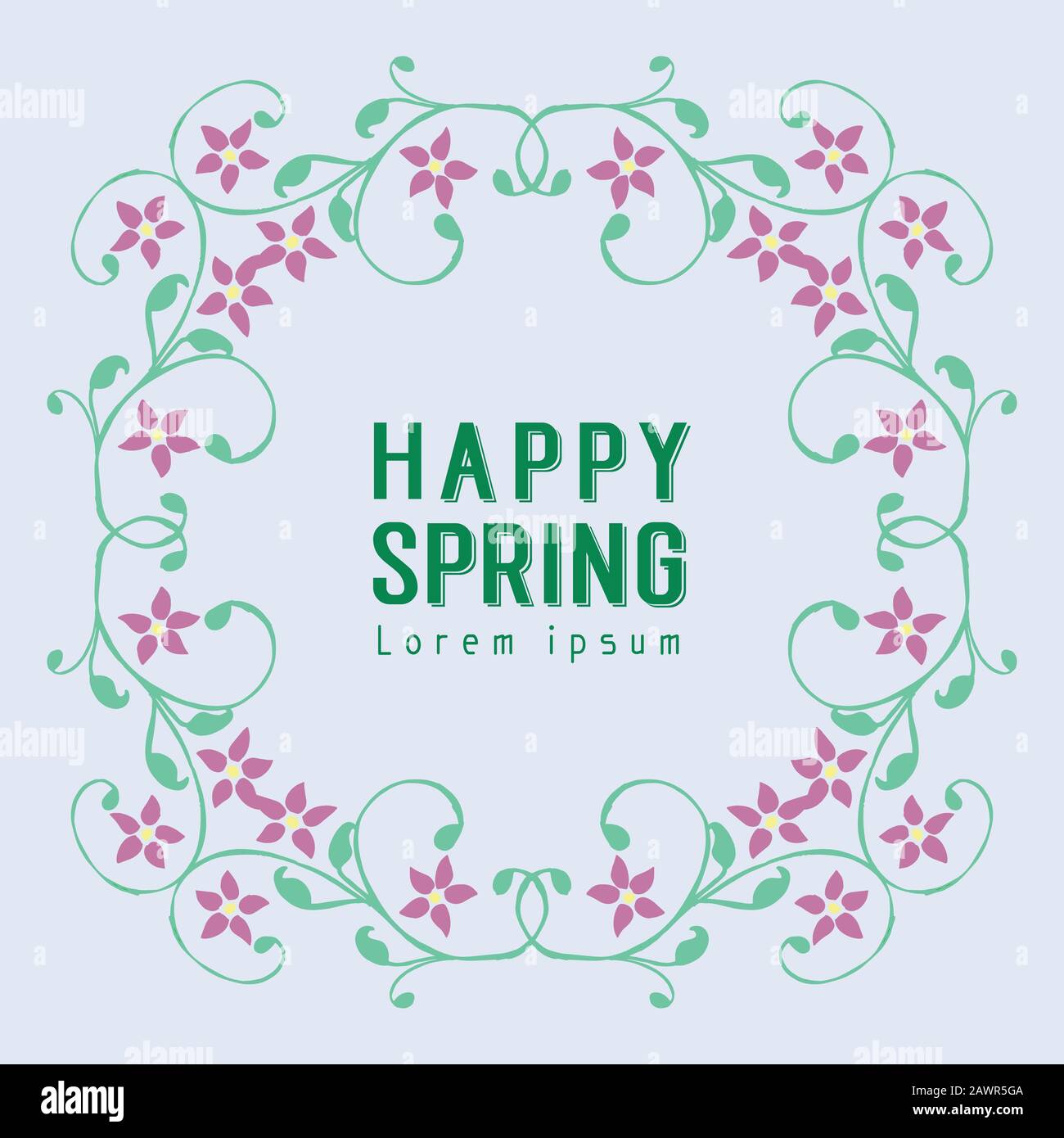 Wallpaper for happy spring greeting card design, with beautiful concept ...