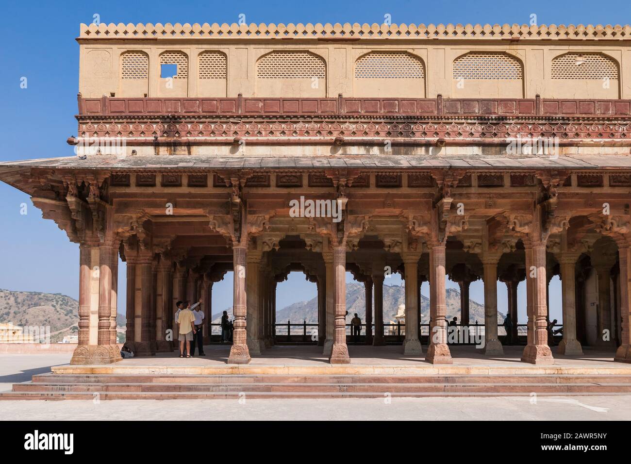 Palace of Amber Fort, also Amer Fort, suburb of Jaipur, Rajasthan ...