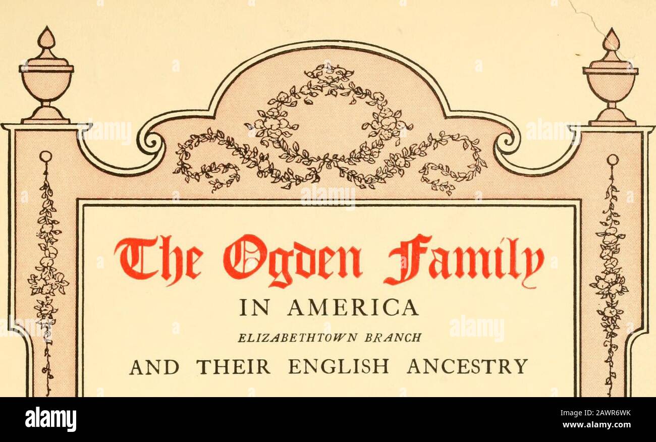 Ogden family in america elizabethtown hi-res stock photography and ...