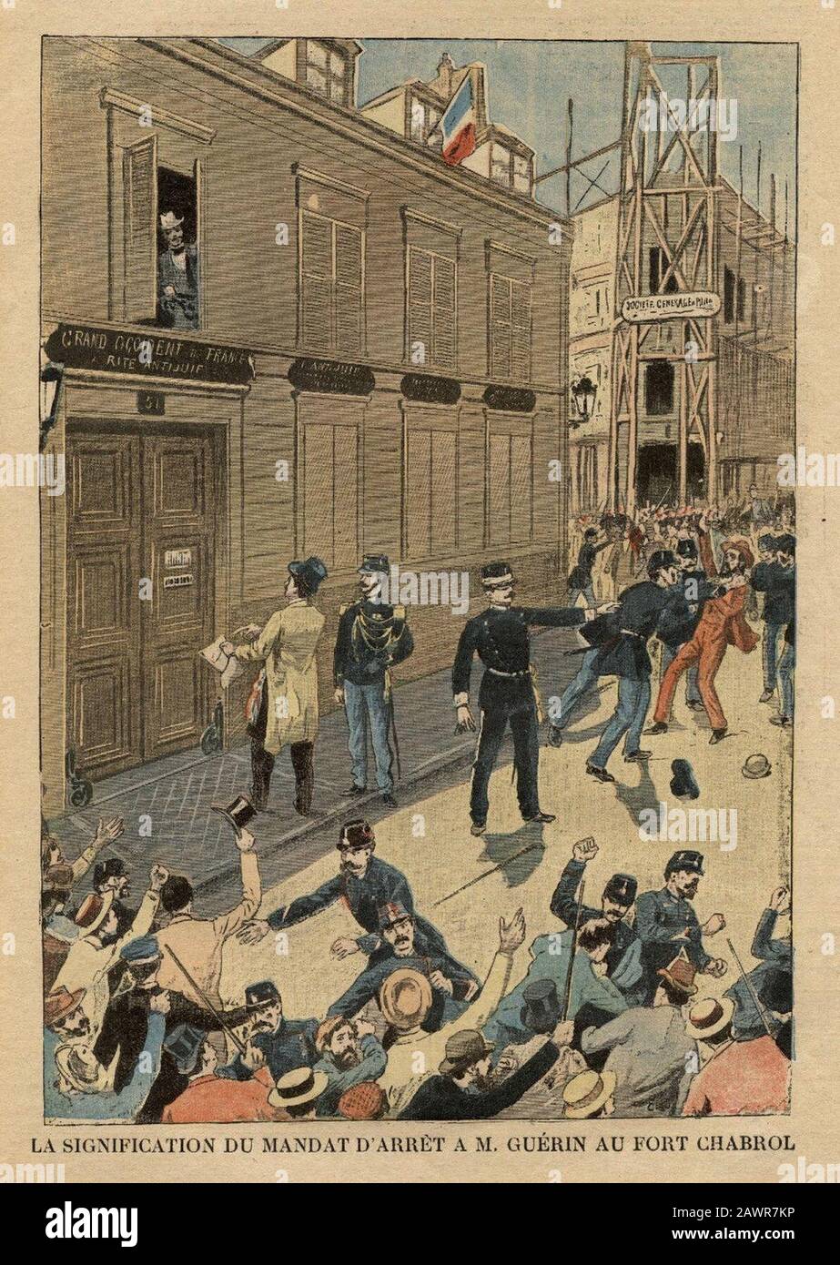 Fort Chabrol - mandat d'arrêt Jules Guérin Stock Photo - Alamy