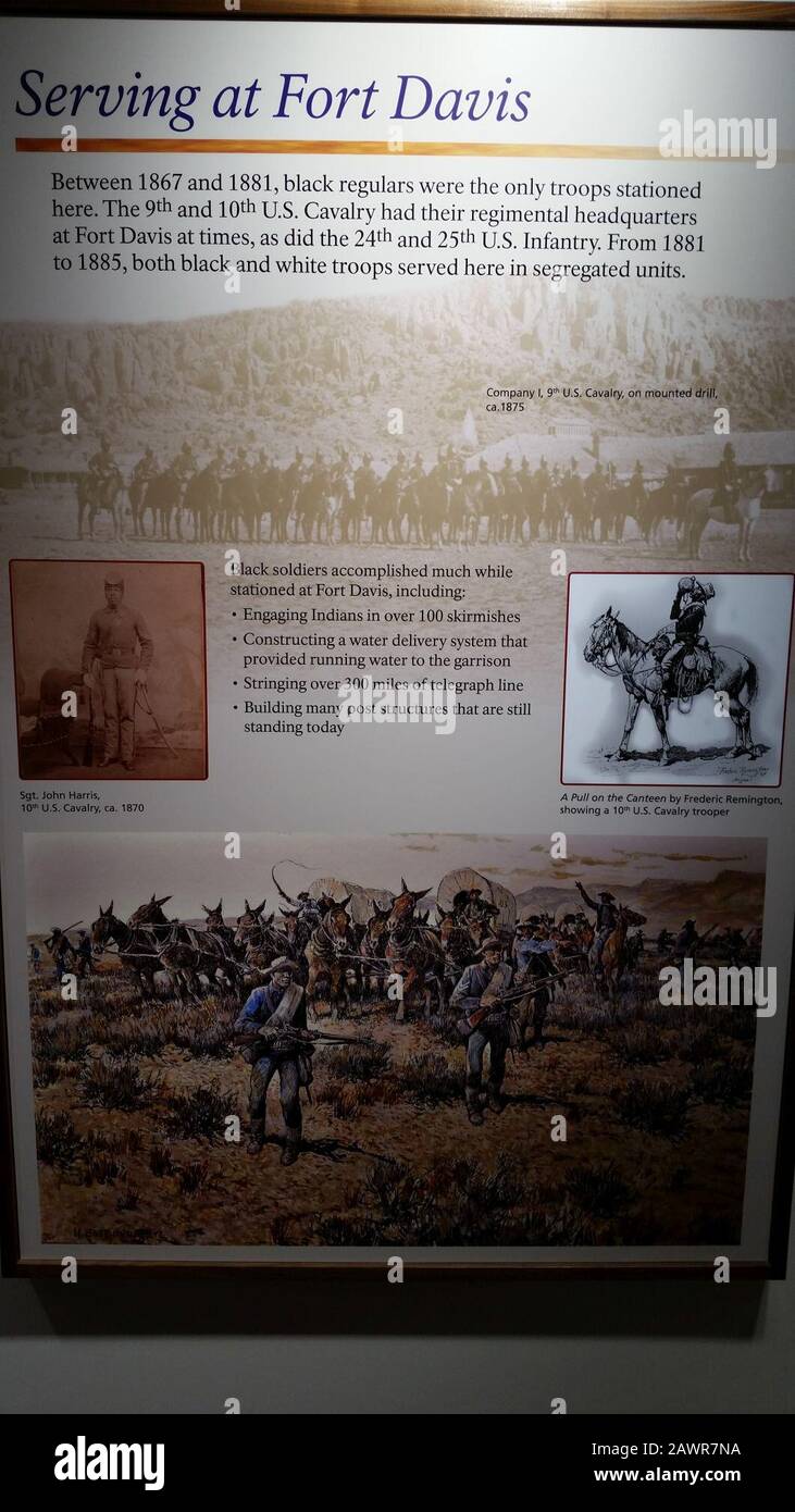 Fort Davis Buffalo Soldiers II Stock Photo - Alamy